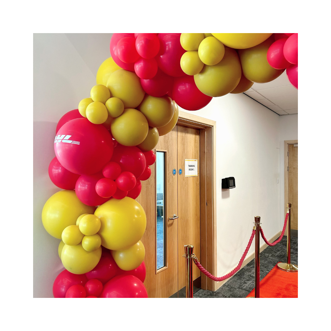 Branded Balloon Arch - London - DHL — London Balloons